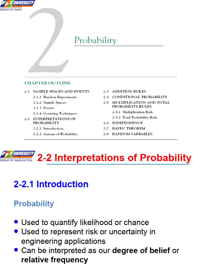 ch02 v1 | PDF | Probability | Probability And Statistics