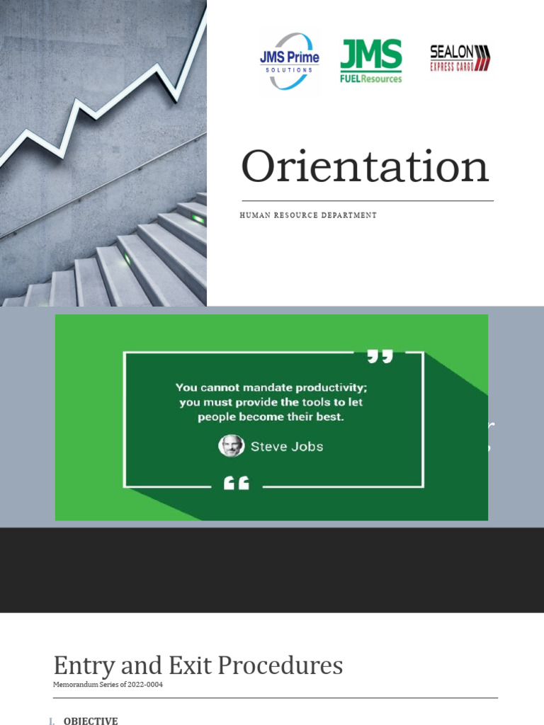 Entry and Exit Procedures Guide | PDF | Finance & Money Management