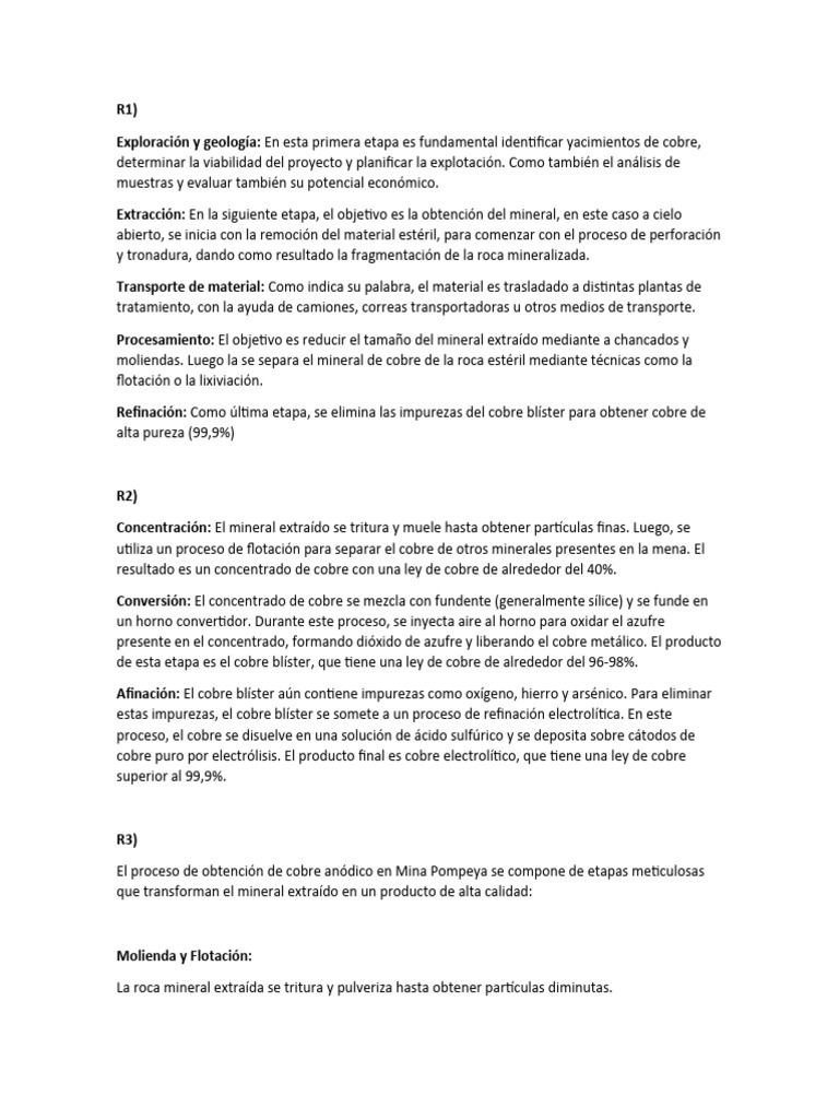 Proceso de Obtención de Cobre Anódico | PDF | Cobre | Procesos industriales