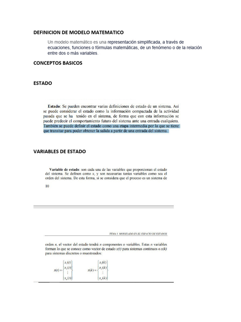 Definicion de Modelo Matematico | PDF | Sistema | Función (Matemáticas)