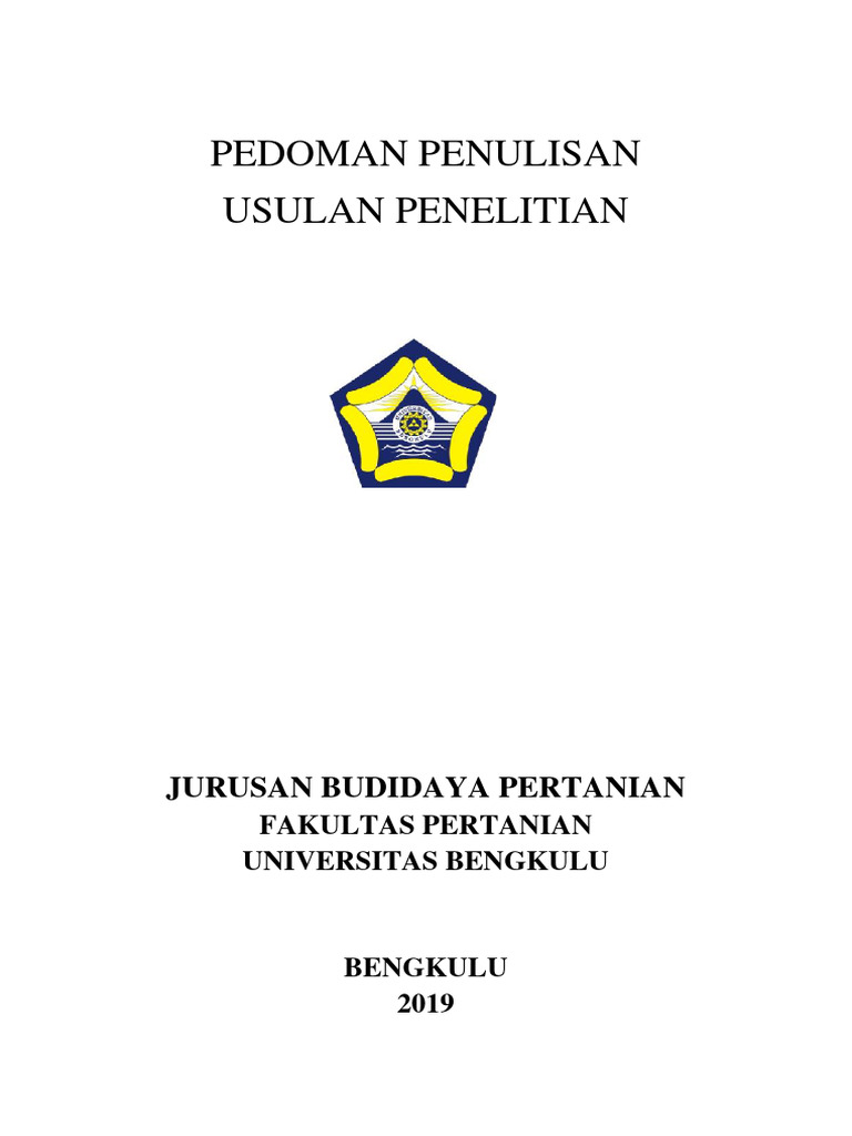 1-Panduan Penulisan Proposal Penelitian BDP | PDF | Seni