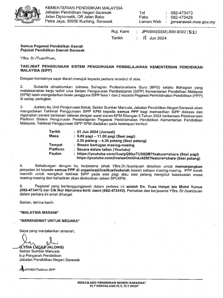 Taklimat Sipp PPD | PDF