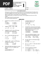 Geometry Pre-Test | PDF | Area | Triangle