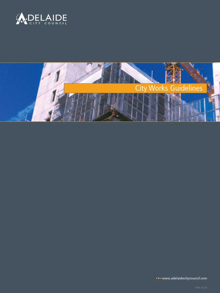 city_works_guidelines_booklet | Download Free PDF | Road | Traffic