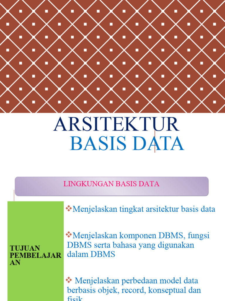 s1 - Arsitektur Basis Data, m3 | PDF