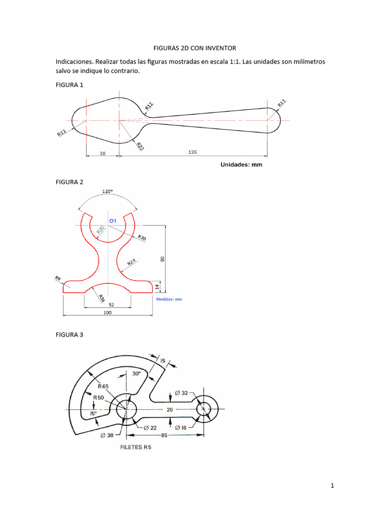Figuras 2d Con Inventor 2020 | PDF