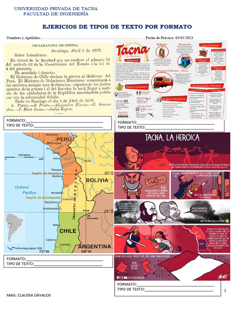 PRÁCTICA DE FORMATOS Y TIPOS DE TEXTO | PDF