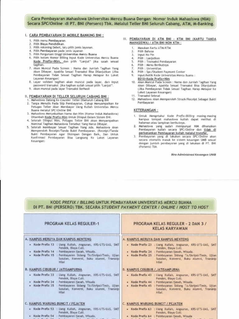 CARA BAYAR UMB | PDF