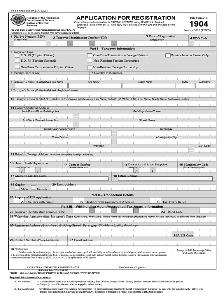 1904 January 2018 ENCS Final | PDF | Taxpayer | Payments
