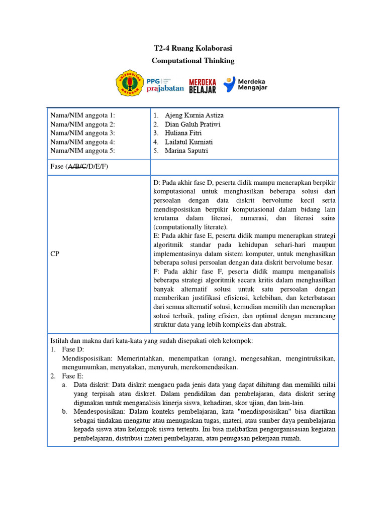 T2-4. Ruang Kolaborasi - SDN 50 Cakranegara | PDF | Seni | Komputer