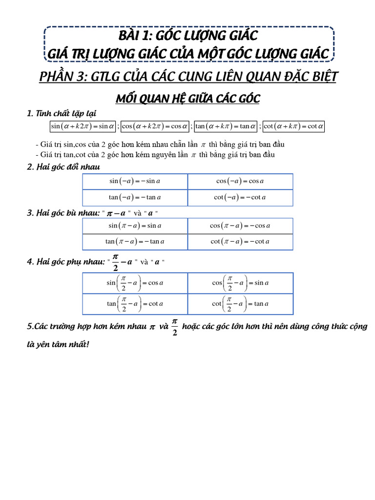 TÃ I Liá U - GTLG Cá A Cã¡c Cung Liã N Quan Ä Áº C Biá T | PDF