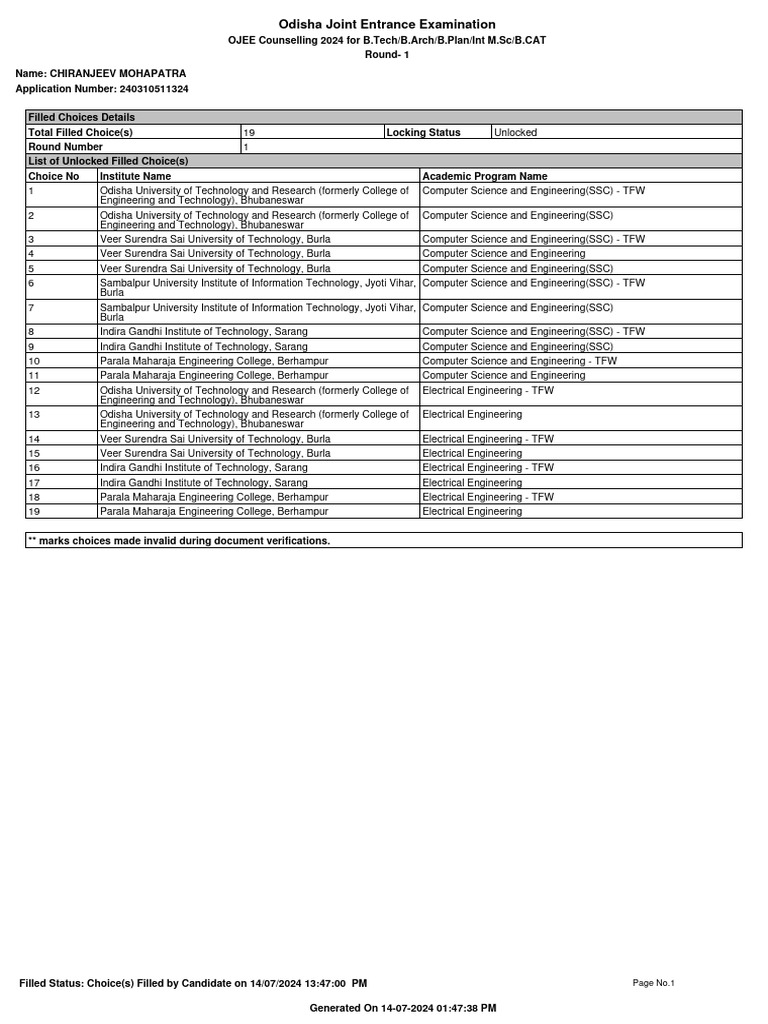 View Unlocked Filled Choices Handler | PDF | Science Education | Engineering