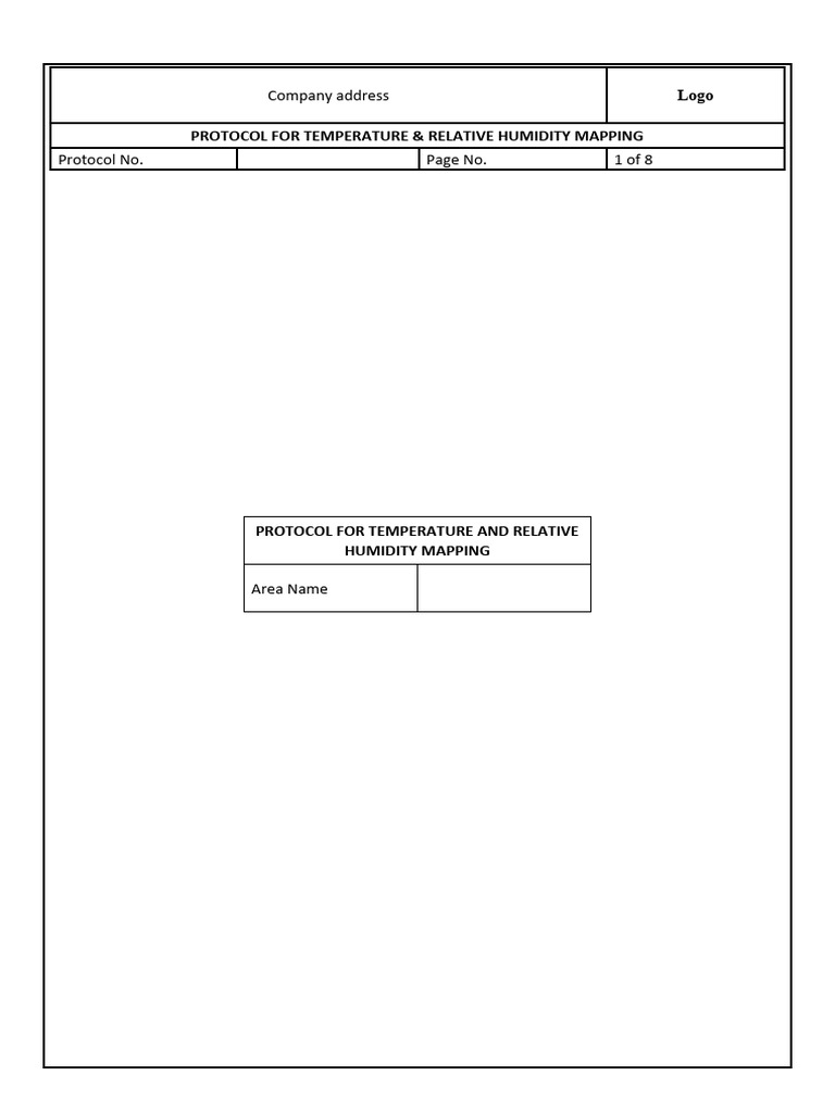 Temparature Mapping Protocol | PDF | Quality Assurance | Calibration