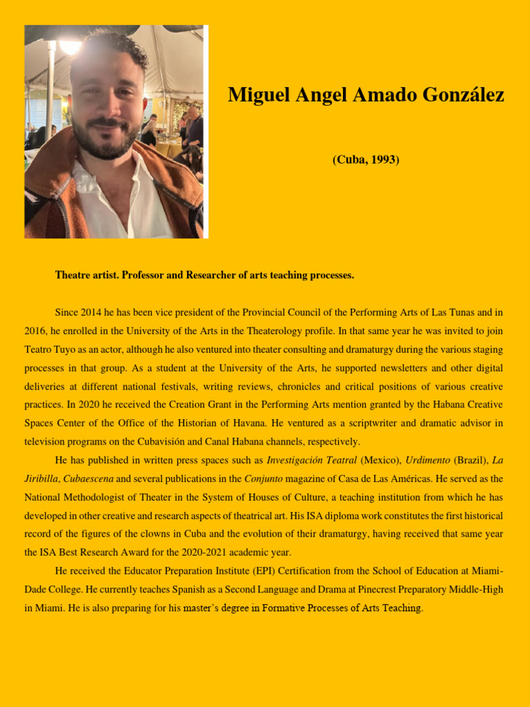 Summary Miguel Angel Amado González | PDF