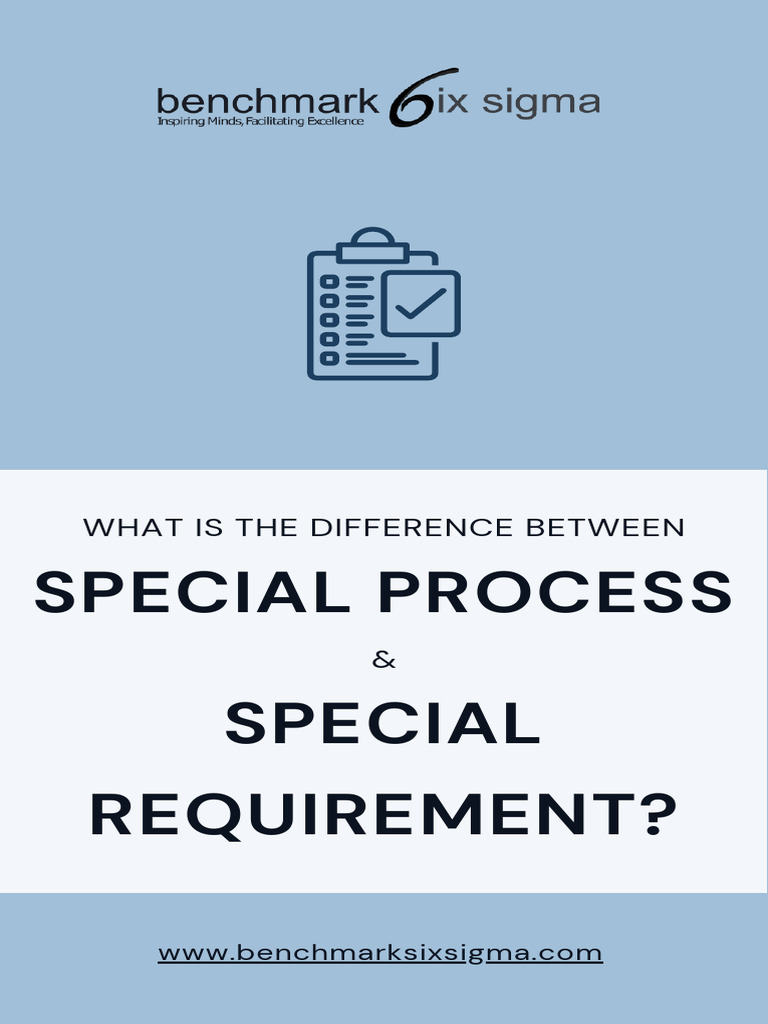 Special Requirement & Special Process | PDF | Business | Technology ...