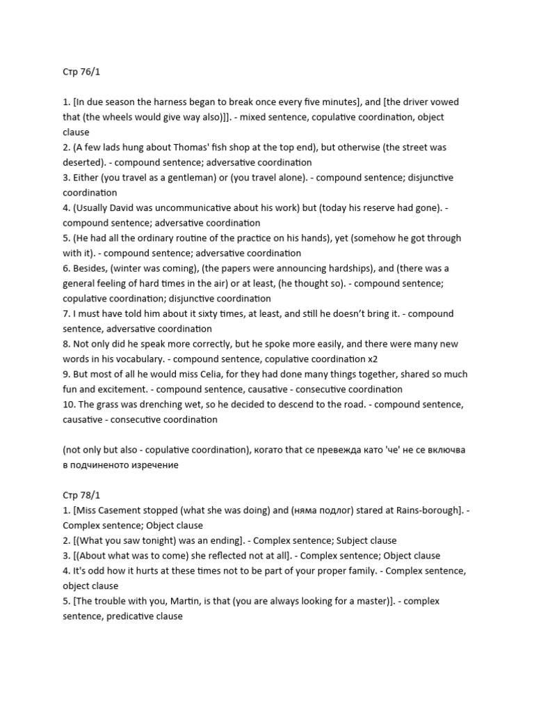 10 11 12 The Composite Sentence 2 | PDF | Sentence (Linguistics) | Clause