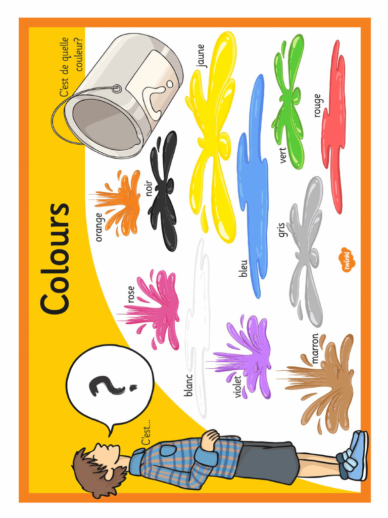 French Colours Display Poster | PDF