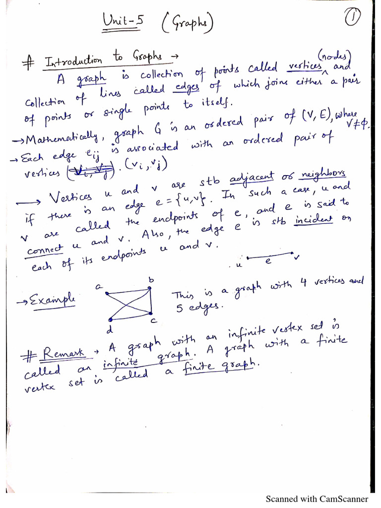 Graph Theory Notes DM | PDF