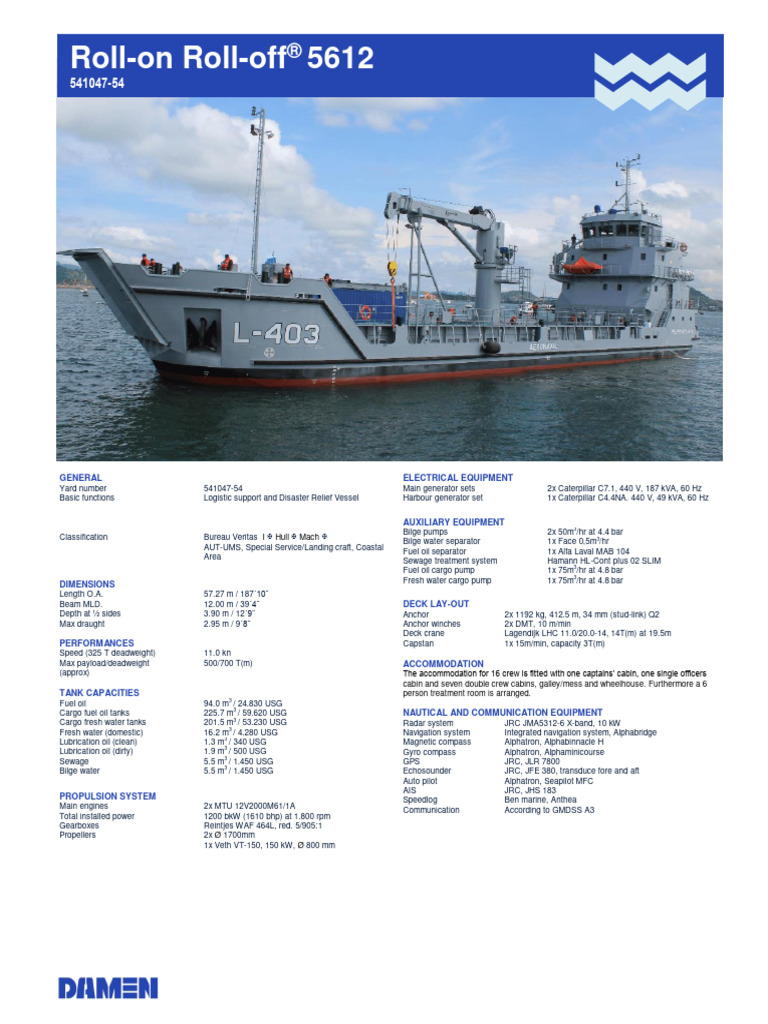 product-sheet-stan-lander-5612 | PDF | Watercraft | Shipping