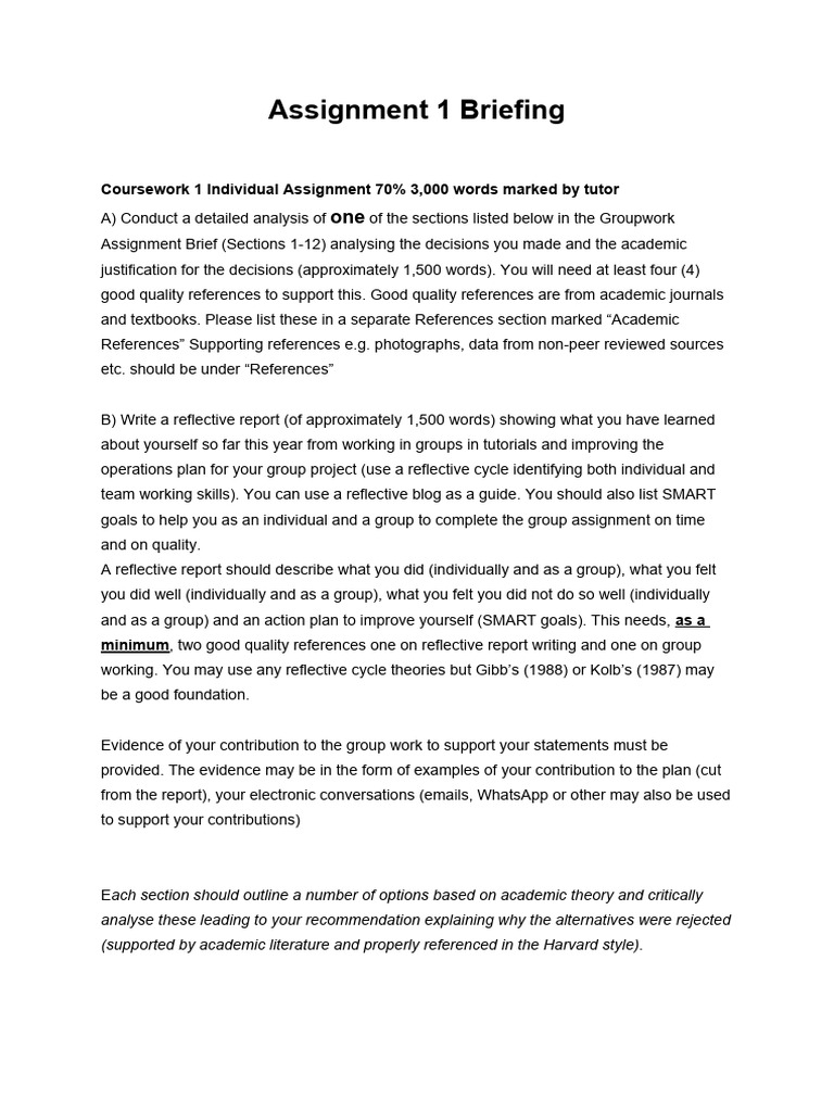 1027 Assignment 1 Briefing | PDF