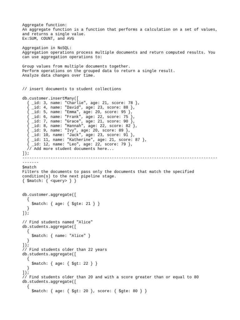 Aggregation Pdf Applied Mathematics Algorithms