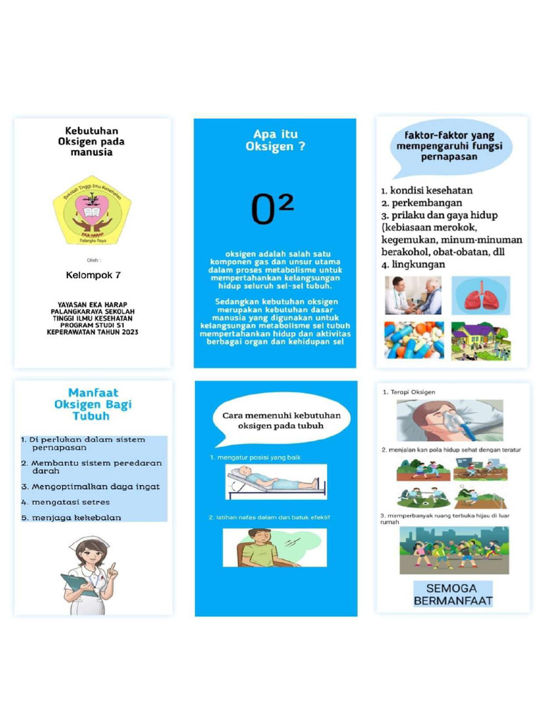 Leflet Kelompok 7 Oksigenasi | PDF
