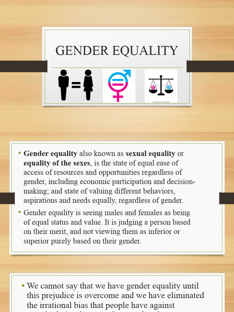 Gender Equality | PDF | Gender Equality | Gender Studies