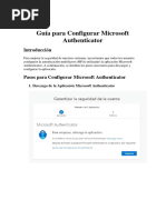 Configurar Microsoft Authenticator | PDF | Microsoft | Software de la aplicacion