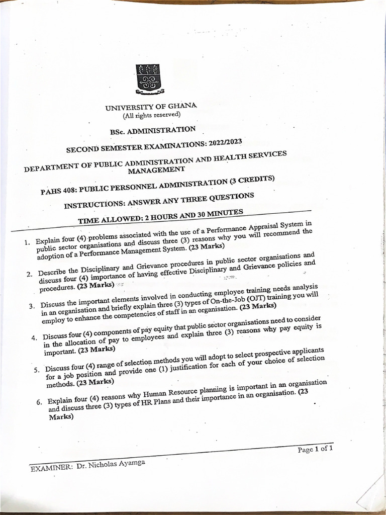 Public Personnel PASCO | PDF