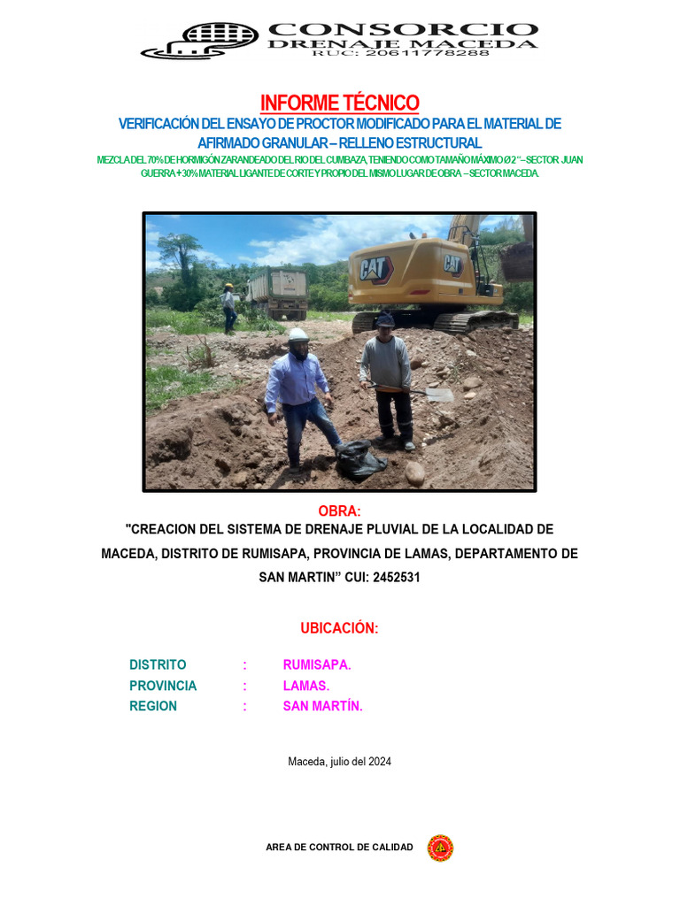 Inf - Tec.Proctor Modificado | PDF