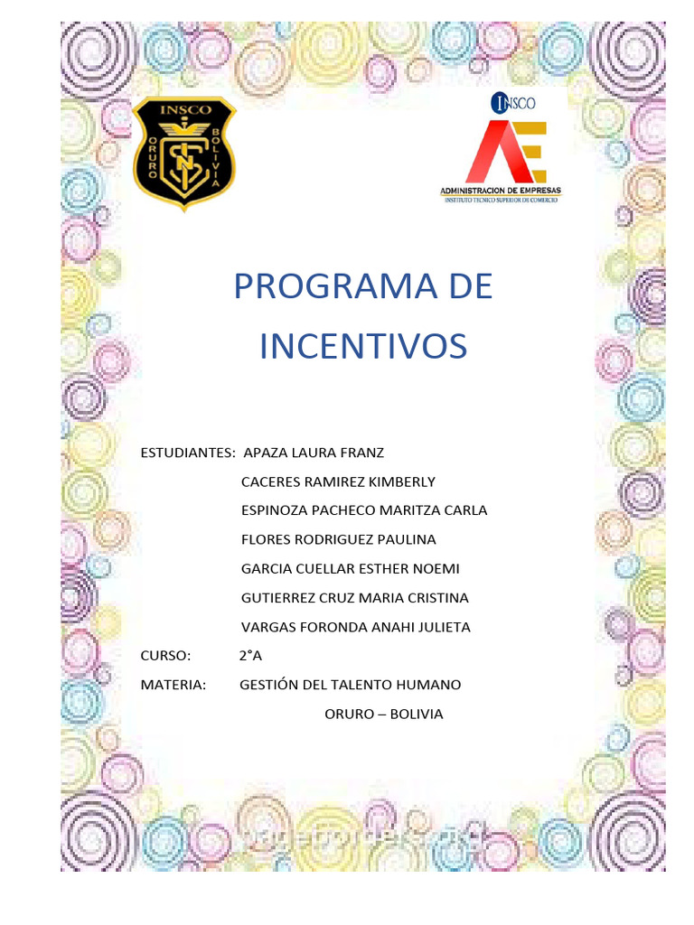 Programa de Incentivos | PDF | Derecho laboral | Business
