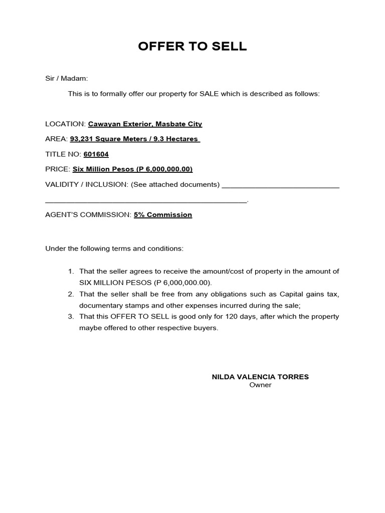 Property for Sale in Masbate City | PDF | Law