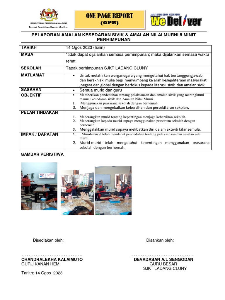 Abda006 Opr Amalan Kesedaran Sivik Dan Nilai Murni | PDF