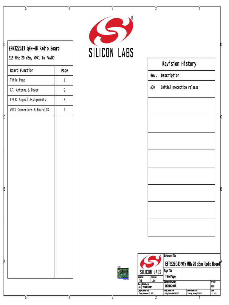BRD4209A A00 Schematic | PDF | Computing | Telecommunications Engineering