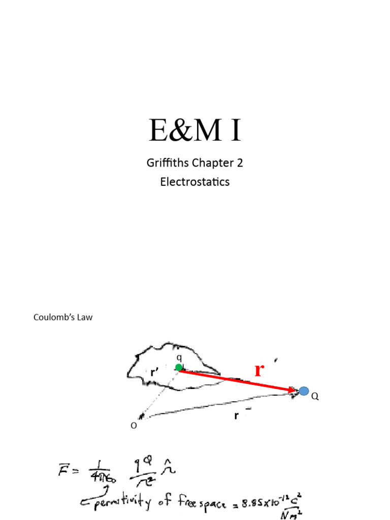Griffiths Chapter 2 Electrostatics | PDF | Electric Field | Electrostatics