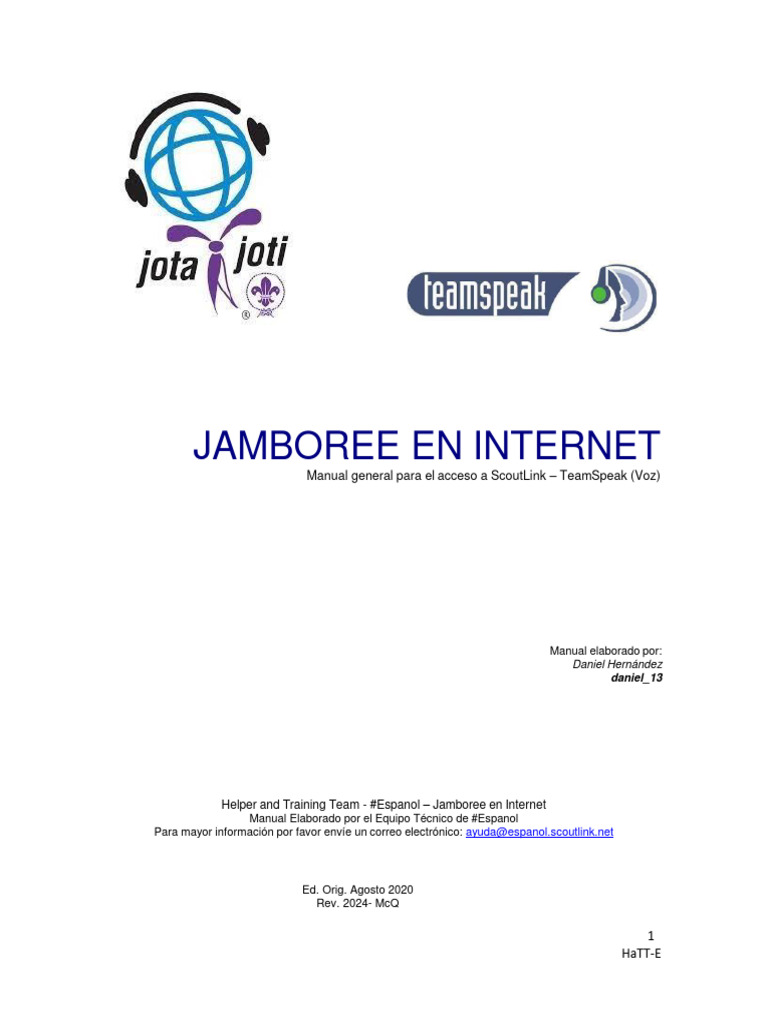 Guía TeamSpeak para ScoutLink | PDF | Chat en linea | Internet