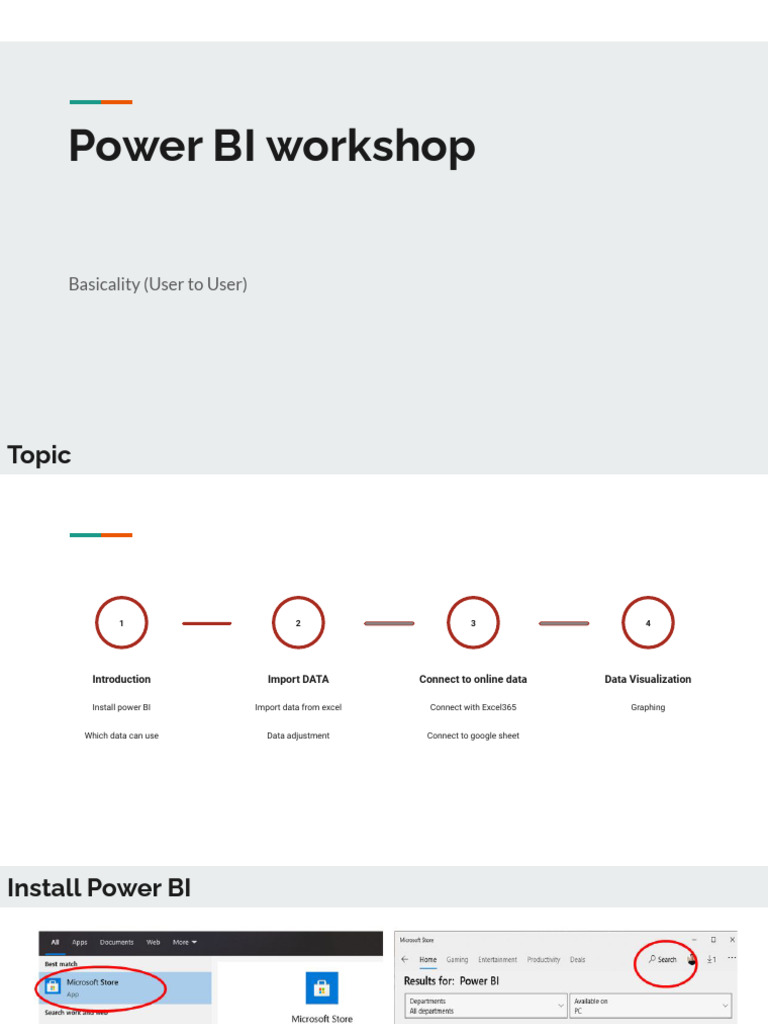 Power Bi Training Pdf Computers