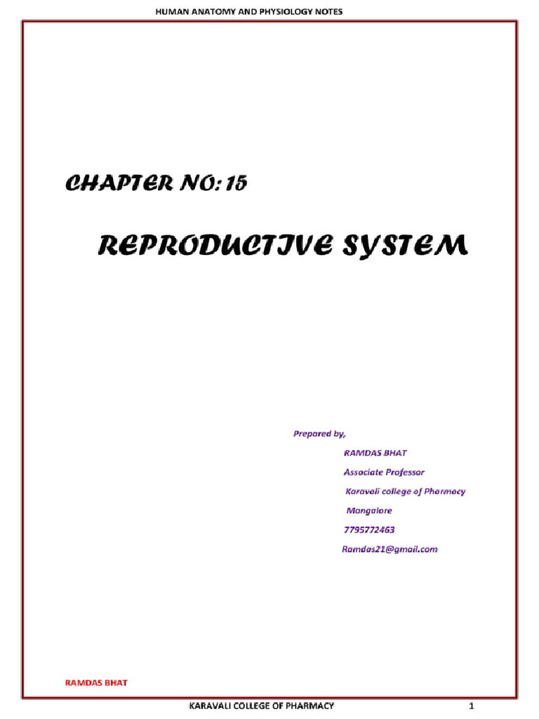 Reproductive Systempdf 254722197 254722197 | PDF