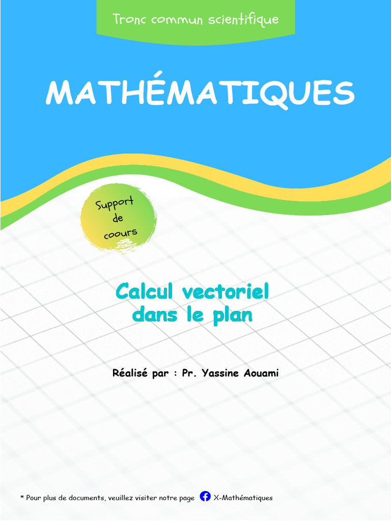 Calcul Vectoriel: Concepts et Exercices | PDF | Espace vectoriel ...