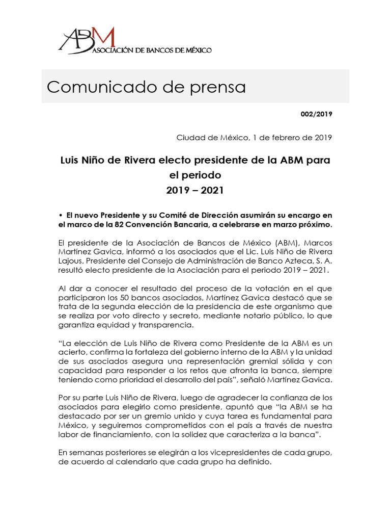 Comunicado_01_02_2019 | PDF
