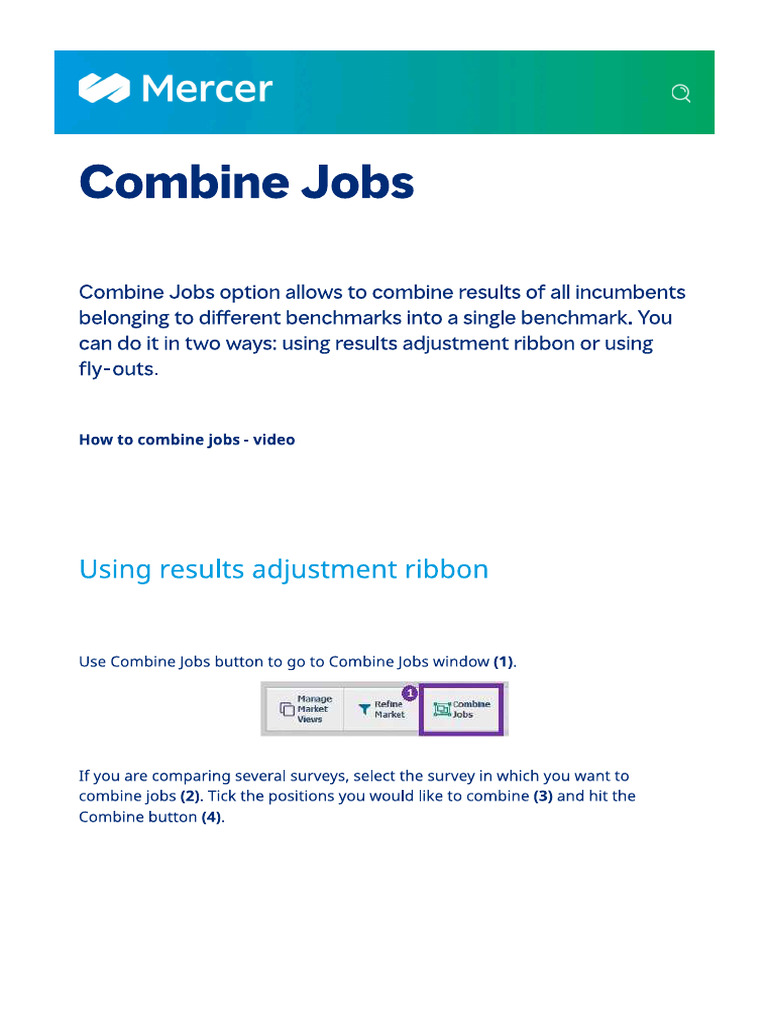 Combine Job | PDF