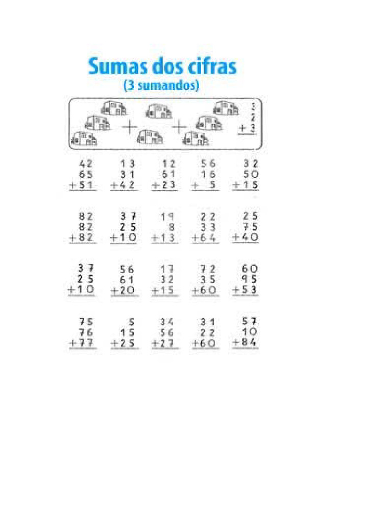 Sumas Tres Cifras | PDF