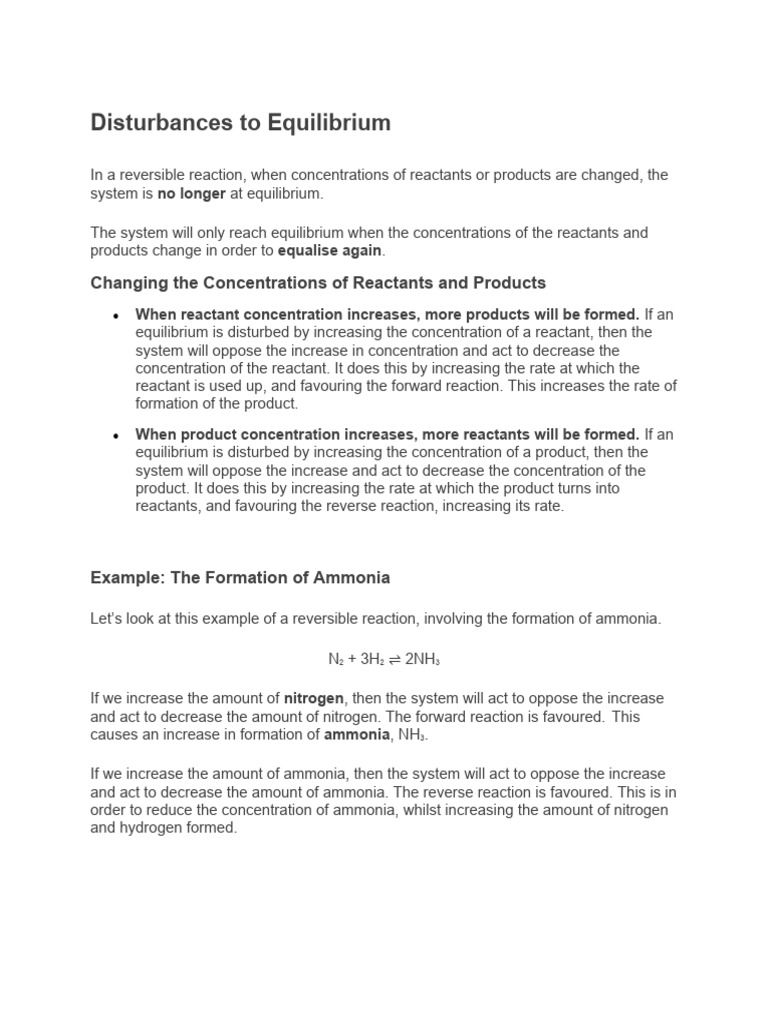 Equilibrium Notes | PDF | Chemical Reactions | Chemical Equilibrium
