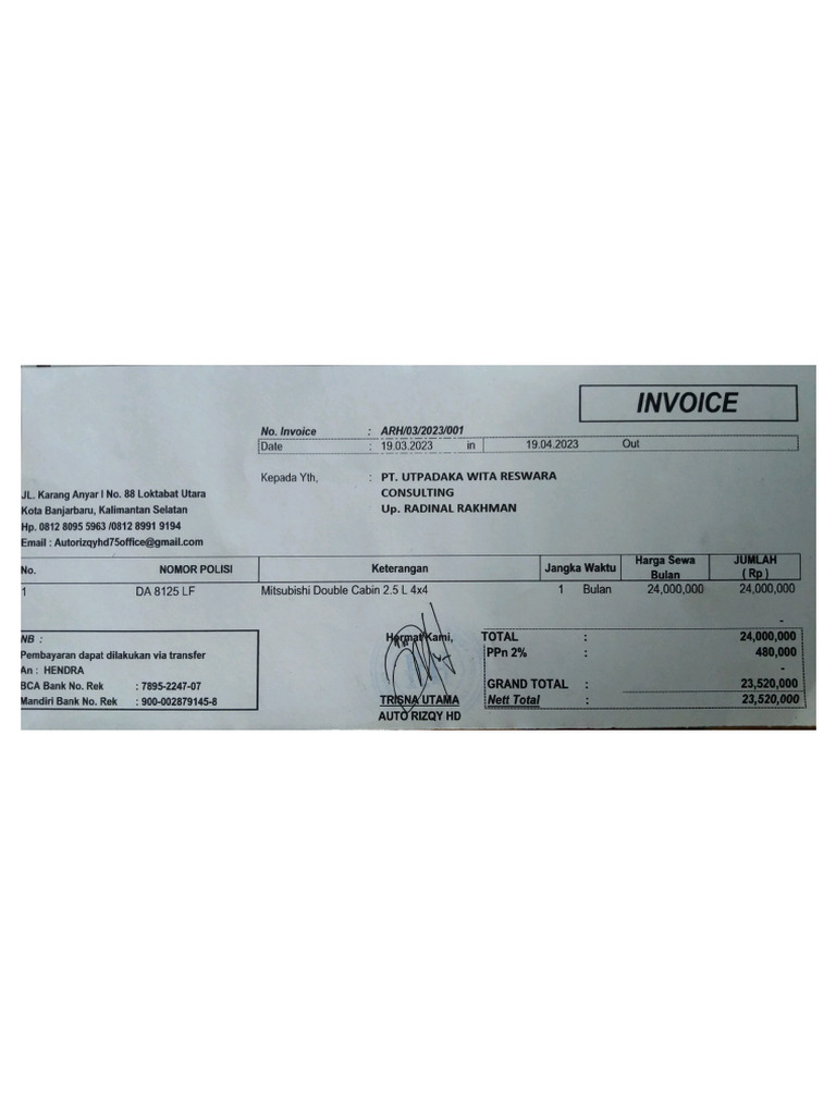invoice triton | PDF