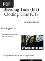 Bleeding and Clotting Time Tests Explained | PDF | Bleeding | Vertebrates