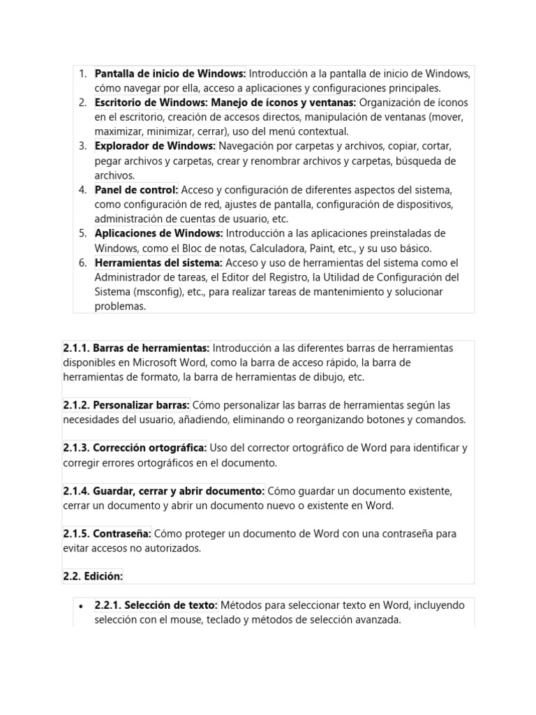 Guía Completa de Microsoft Office y Windows | PDF | Microsoft Excel | Archivo de computadora