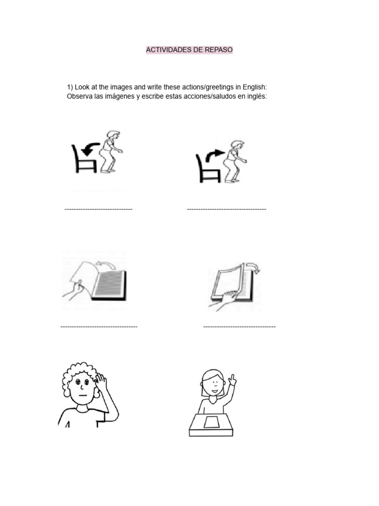 Actividades de Practica Prep B | PDF | Juegos y actividades