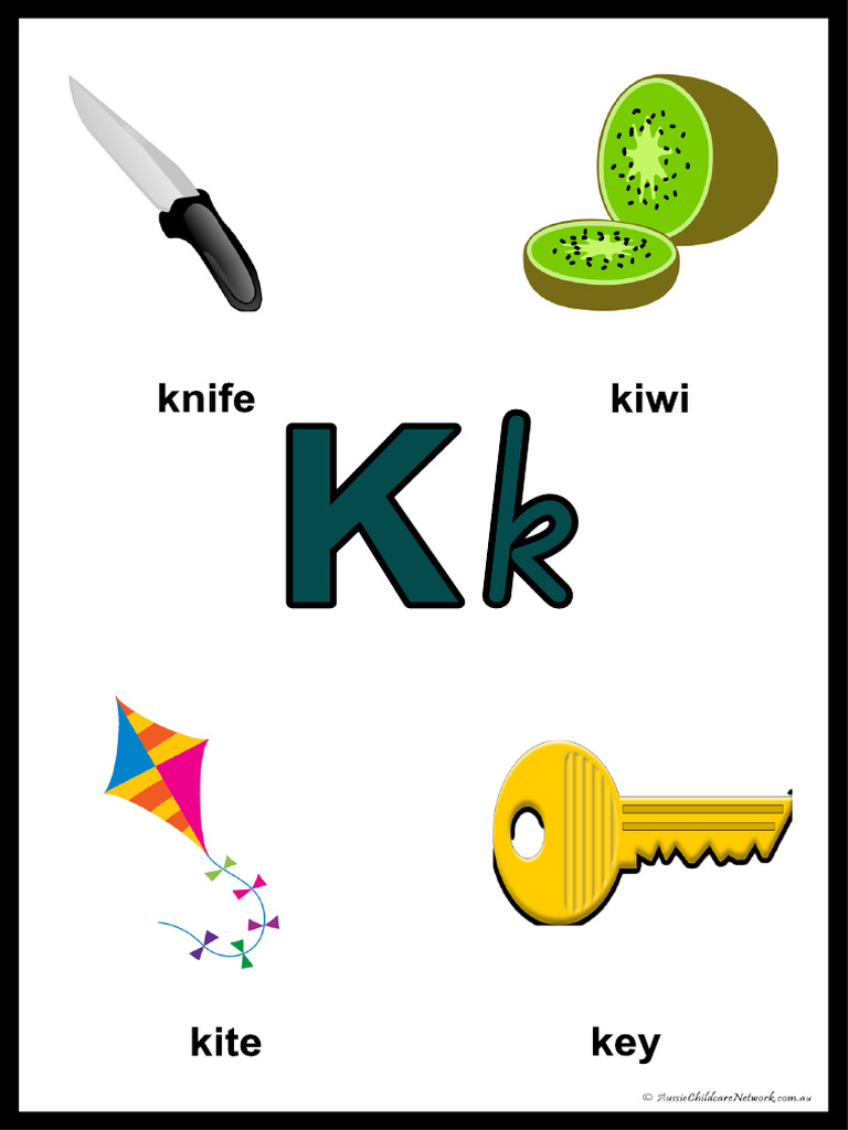 Alphabet Colouring Pages K | PDF