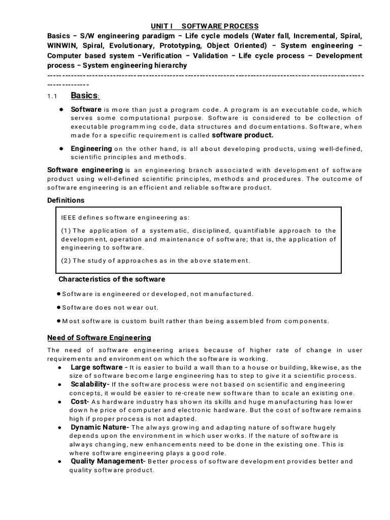 unit 1 | Download Free PDF | Information Technology | Computer Engineering