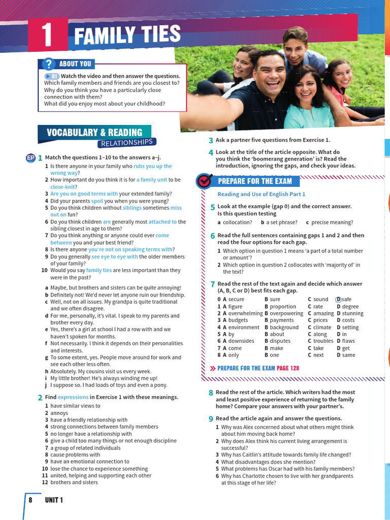 Prepare 9 Student Book-Pages | PDF | Family | Grandparent